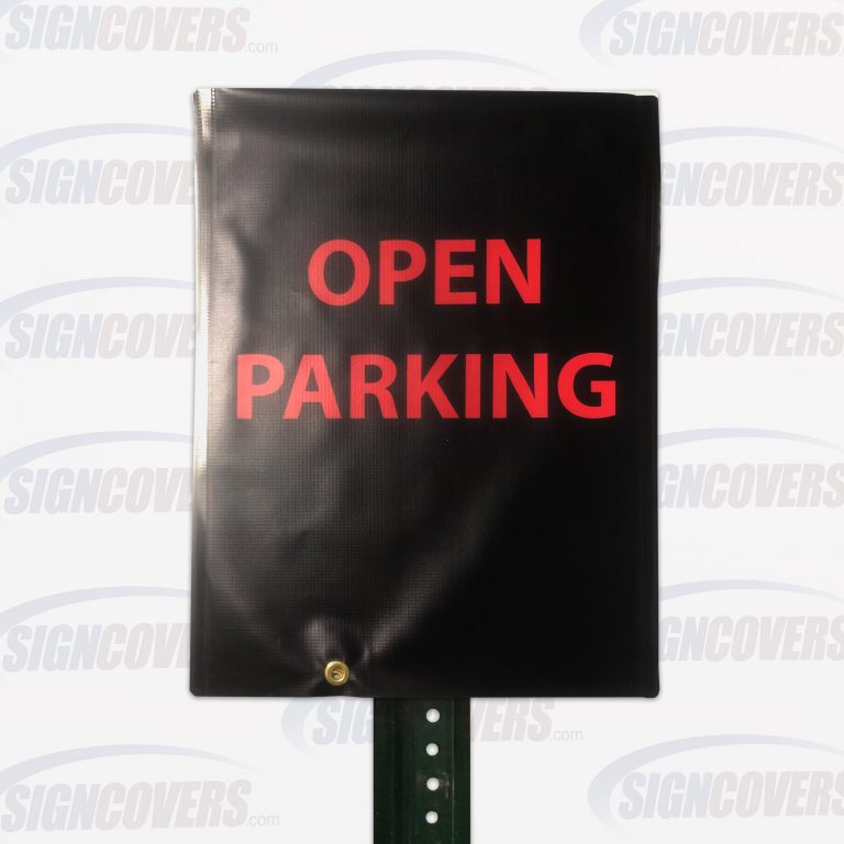 "Open Parking" Parking Sign Slip Cover – Sign Covers