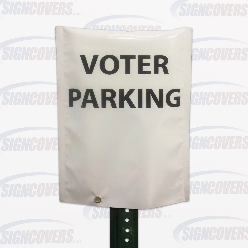 "Voter Parking" Parking Sign Slide Cover™ – Sign Covers